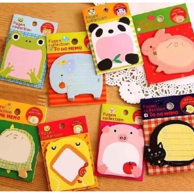Jual Stiker Note Karakter Cute Kertas Catatan Animal Memo Stiky Notes ...