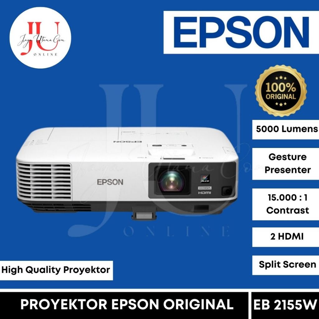 Jual Projector Epson EB 2155W WXGA 5000Lumens (Garansi Resmi Epson) proyektor | Shopee Indonesia