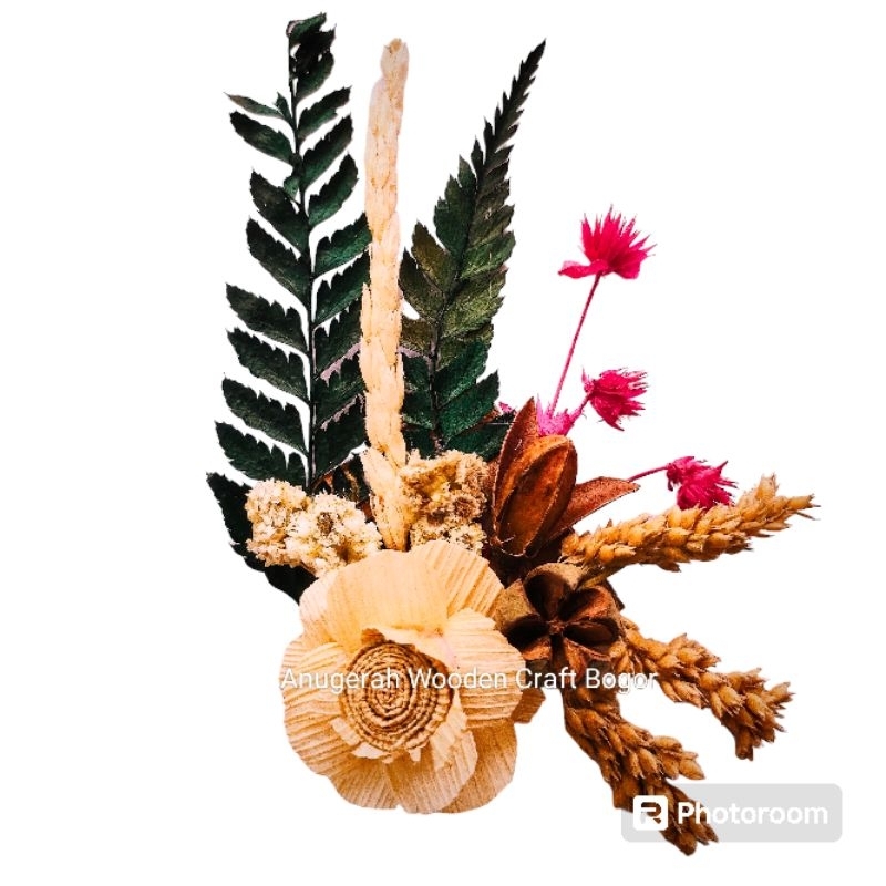 Jual Bunga kering aesthetic buket dekorasi hiasan hantaran mahar kecil ...