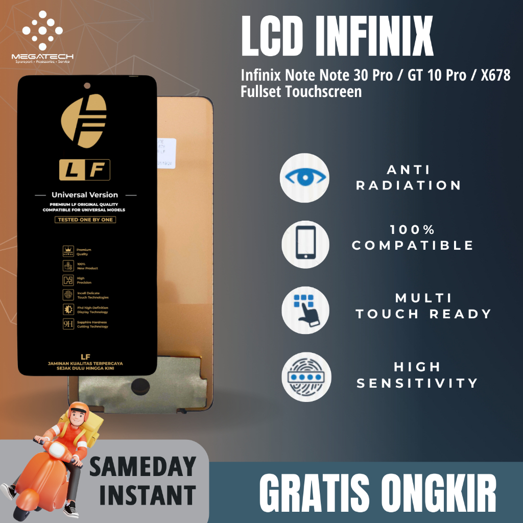 Jual LF - LCD Infinix Note 30 Pro / GT 10 Pro / X678 Fullset ...