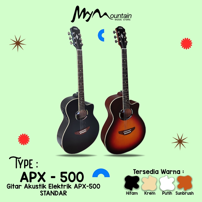 Jual Gitar Apx STANDAR akustik elektrik EQ Fishman Free Packing Kayu Bergaransi | Shopee Indonesia