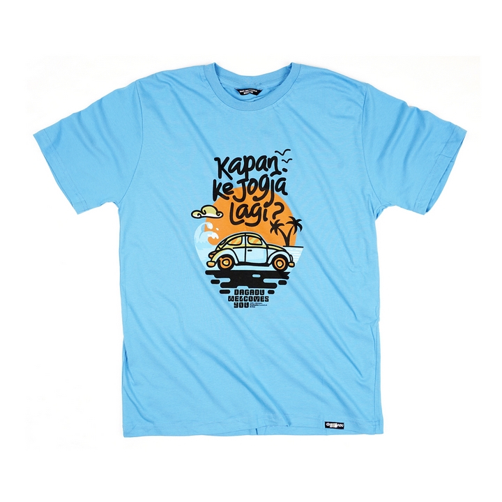 Jual Dagadu Kaos KKJL - Azure Blue | Shopee Indonesia