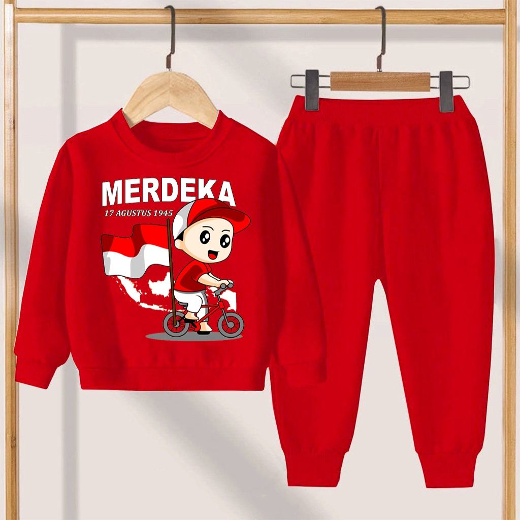 Jual Setelan Merah Putih Anak Perempuan 5 6 Thn Cowok 12 Tahun Kaos Anomali 17 Agustus Umur ...