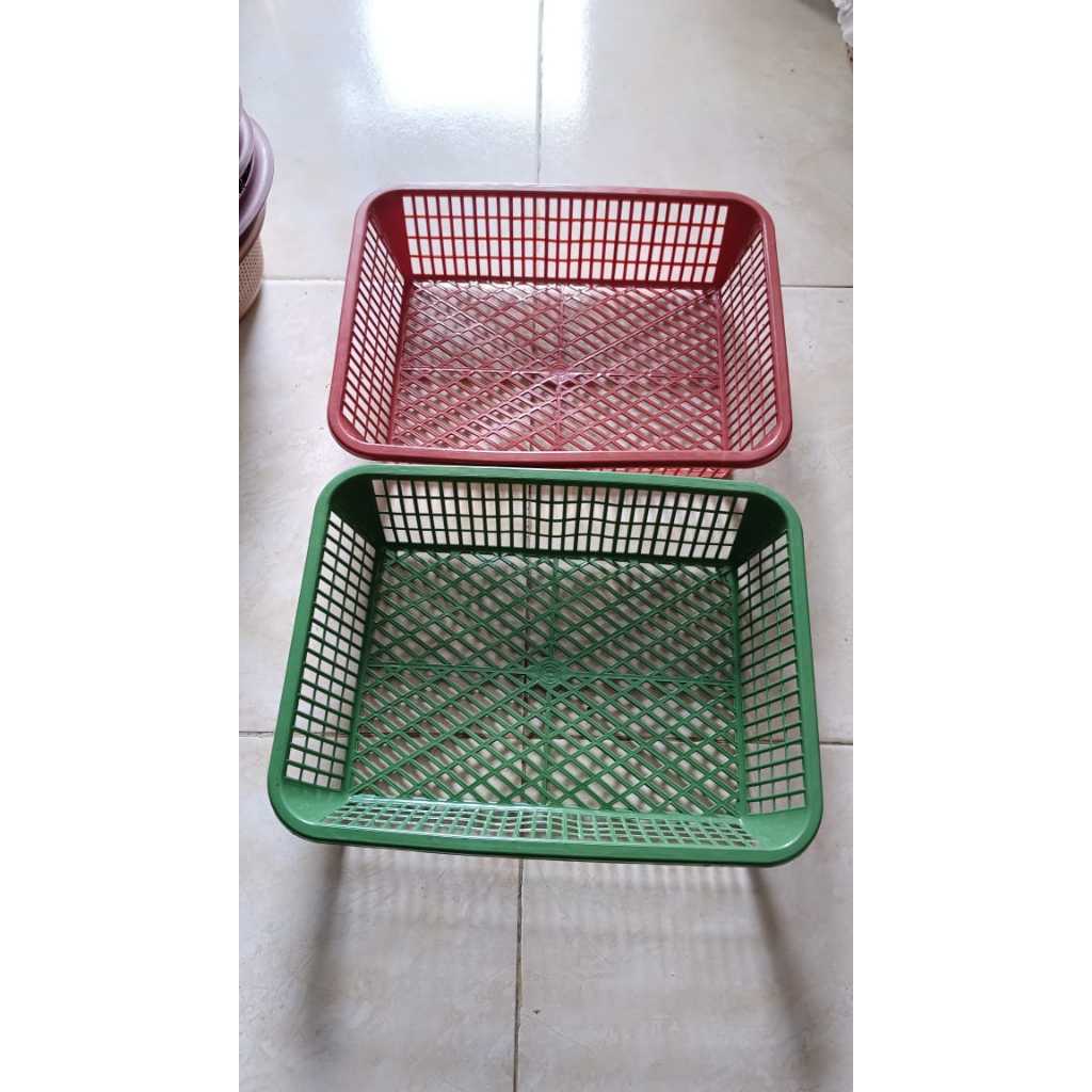 Jual Tempat Surat Ukuran L / Keranjang Plastik Serbaguna Buah dan Sayur ...
