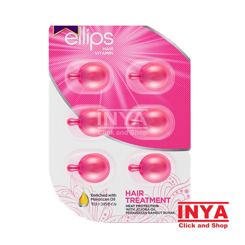 Jual Vitamin Rambut ELLIPS HAIR TREATMENT 6X1ml - PINK | Shopee Indonesia