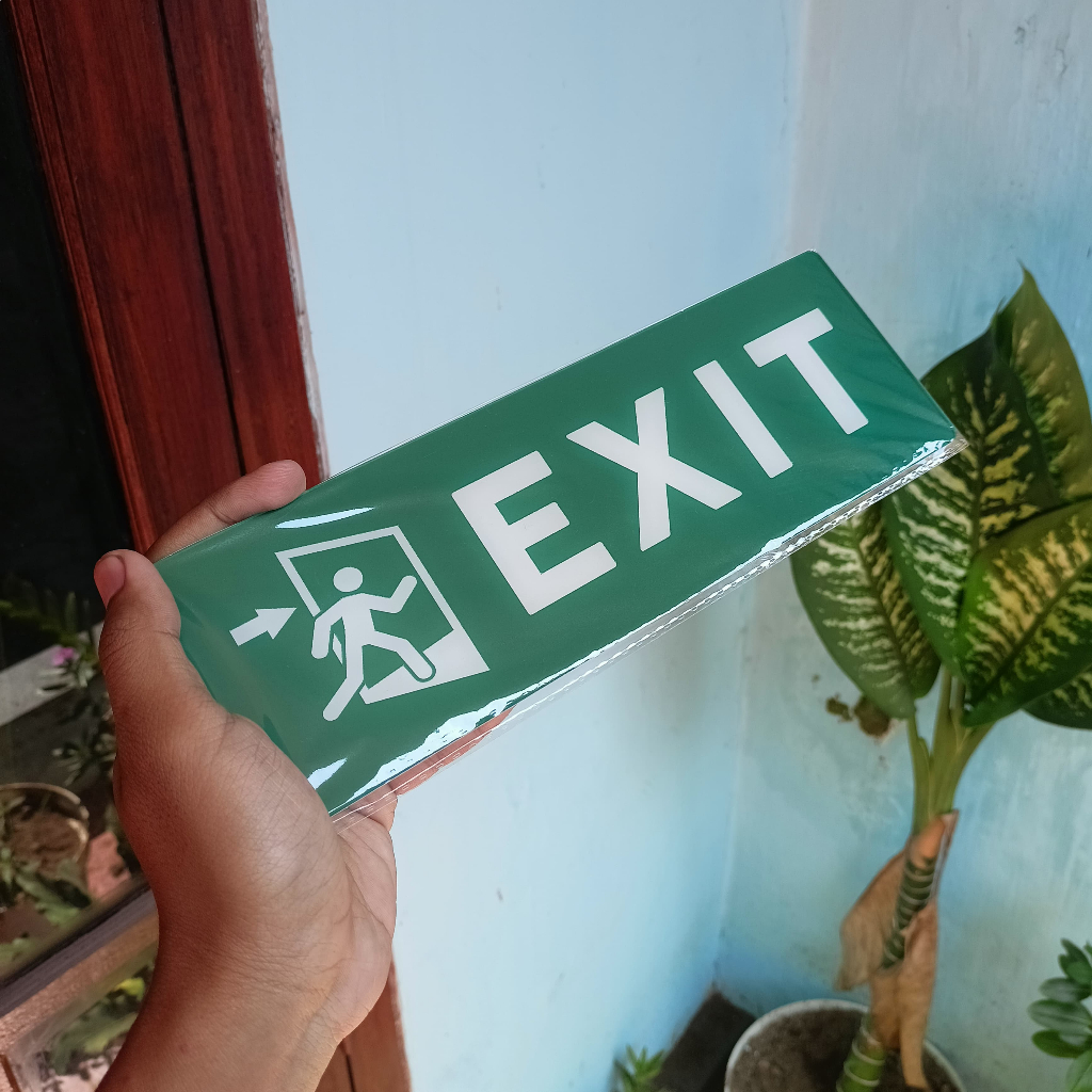 Jual Papan Akrilik Tanda Exit / Keluar Anti Air untuk Dinding dan Pintu ...