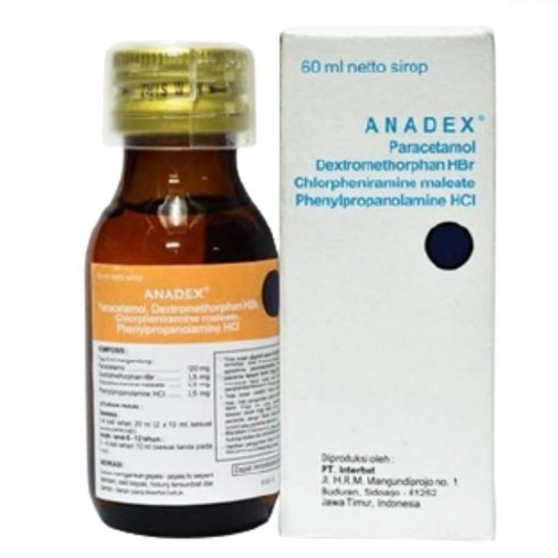 Jual Anadex Sirup 60 ml - Obat Demam Batuk Pilek Flu Hidung Tersumbat ...