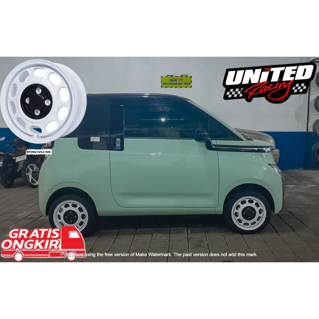 Jual VELG MOBIL WULING AIREV RING 14 HSR KLG4 WHITE PELAK MODEL KALENG ...