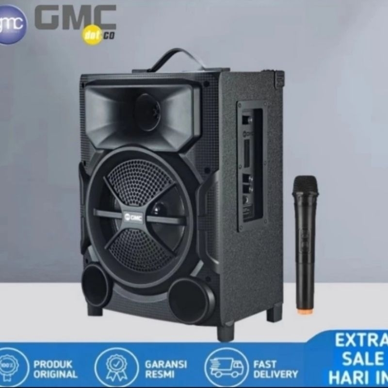 Jual Speaker Portable Speaker Bluetooth Wireless GMC 897 Y Speaker ...