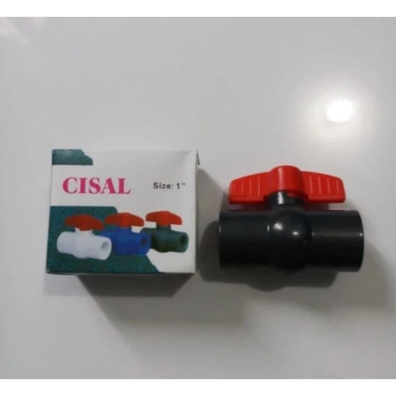 Jual Stop kran Ball Valve Pvc CISAL 1/2" 3/4" 1" Inch | Shopee Indonesia