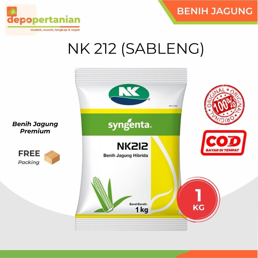 Jual Benih Jagung Hibrida NK 212 isi 1 kg Bibit Jagung Sableng Syngenta ...