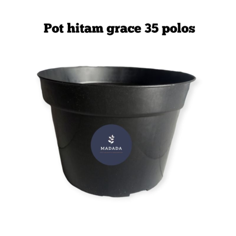 Jual 3pcs Pot hitam grace 35 polos | Shopee Indonesia
