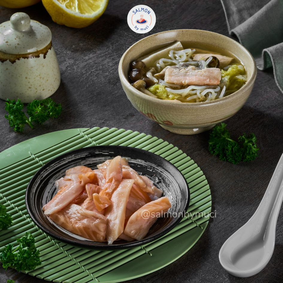 Jual [READY] Salmon Belly Trim & Salmon Cubes | Shopee Indonesia