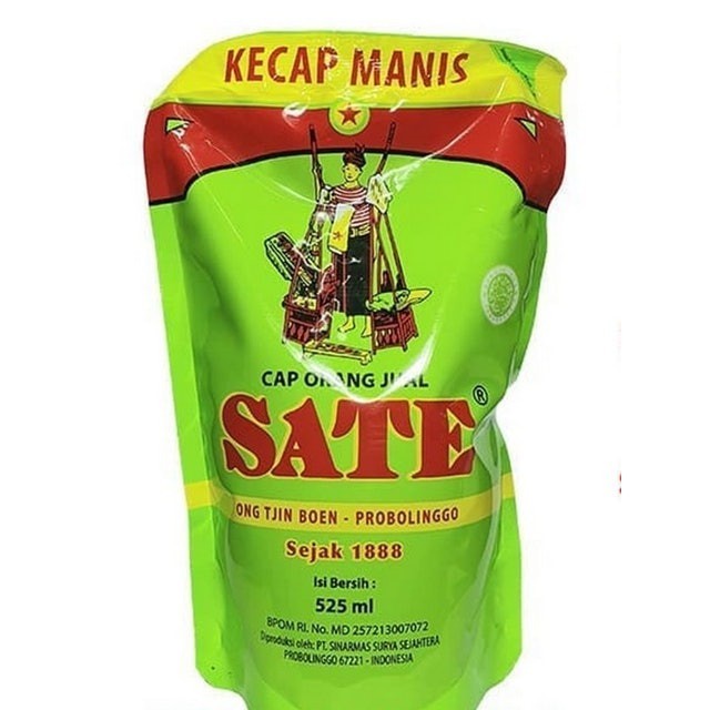 Jual Kecap Manis Cap Orang Jual Sate / Kipas Sate 525 Ml, 135 Ml dan 60 ...