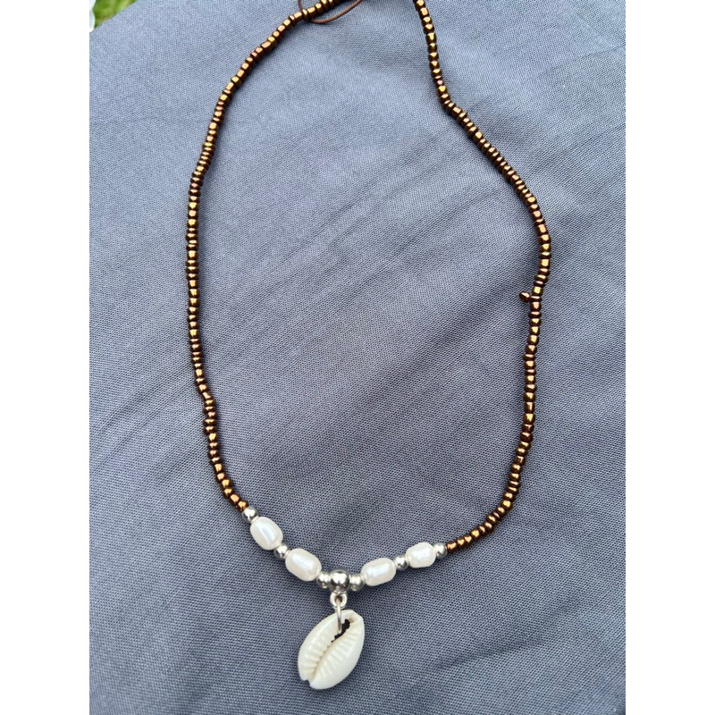 Jual Kalung Kerang Mutiara Manik Bohemian style | Shopee Indonesia