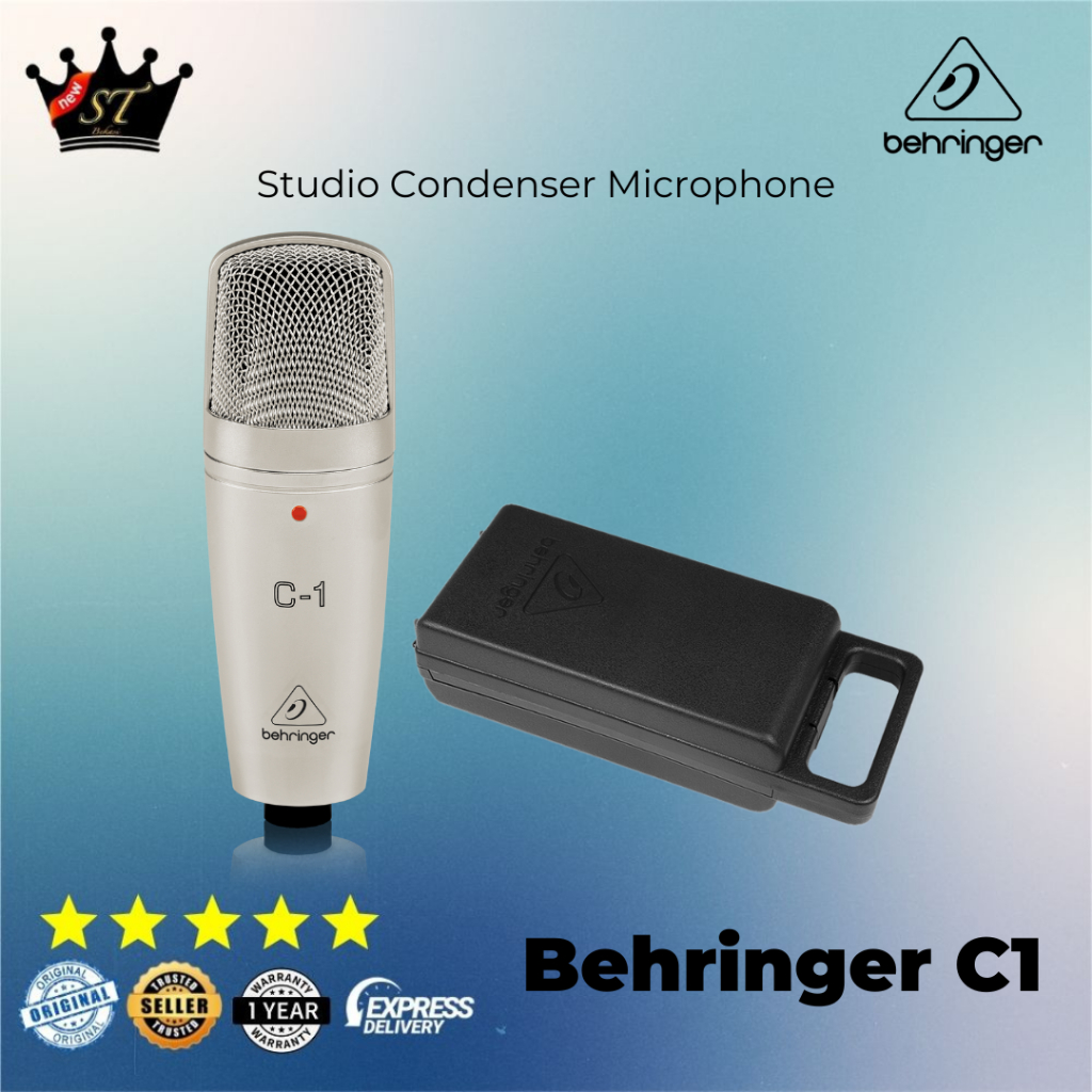 Jual Mic Behringer C1 / C-1 Studio Condenser Microphone - Authorized ...