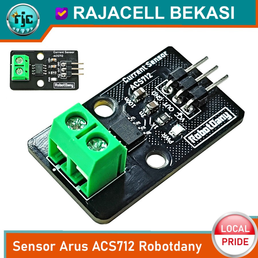 Jual Sensor Arus Listrik AC-DC ACS712 5A 20A 30A ACS-712 Current Sensor Robotdany High Quality ...