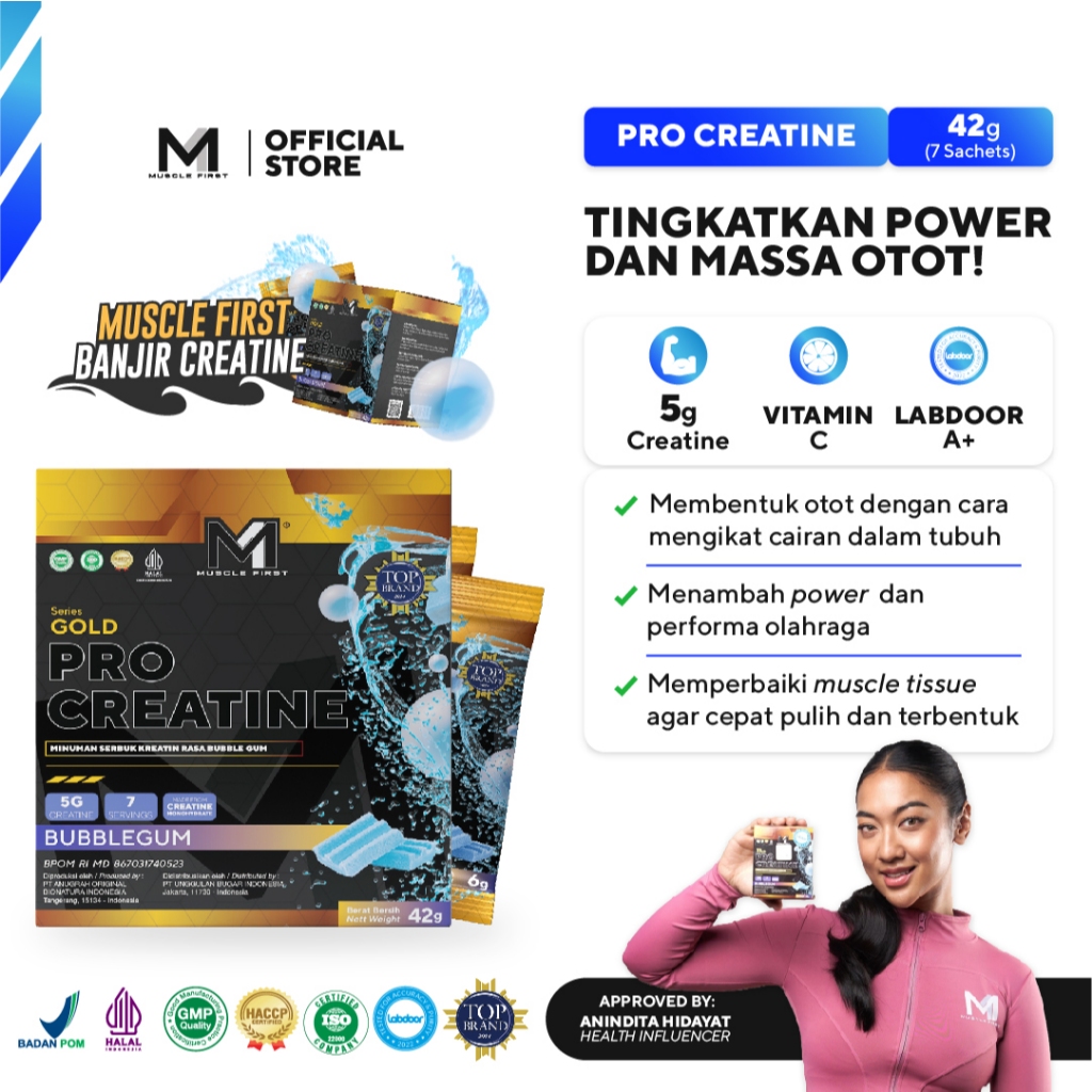 Jual MUSCLE FIRST Pro Creatine Box - Menambah Massa Otot Suplemen ...