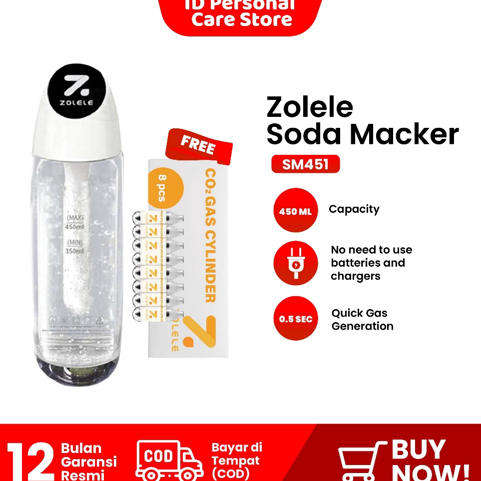Jual ZOLELE SM451 45ml mesin air soda making machine soda bottle Soda ...