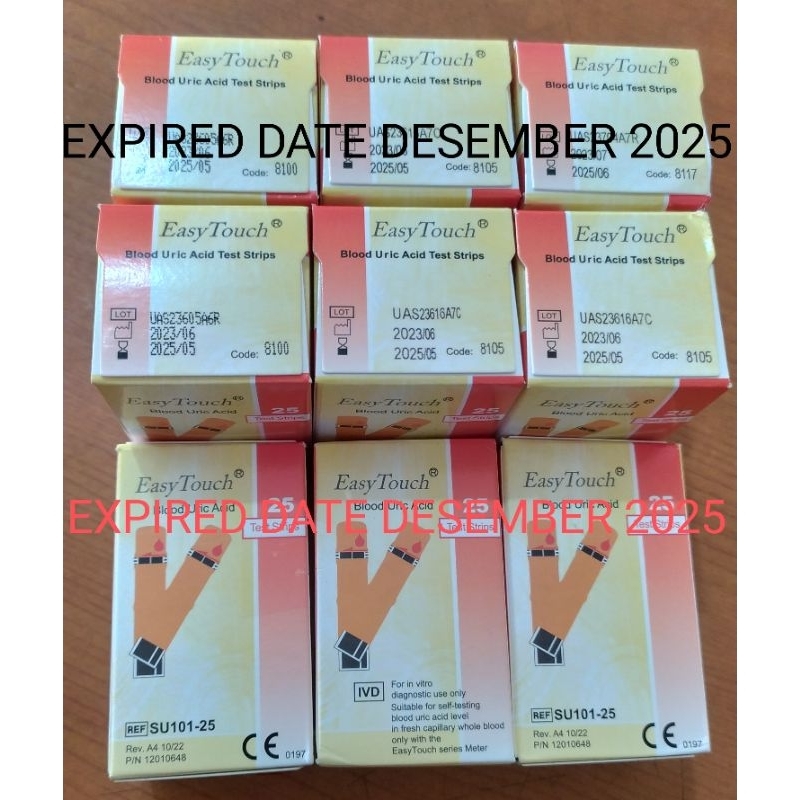 Jual PAKET 6 BTL EASYTOUCH ASAM URAT/ STRIPS EASYTOUCH URID ACID / Easy ...