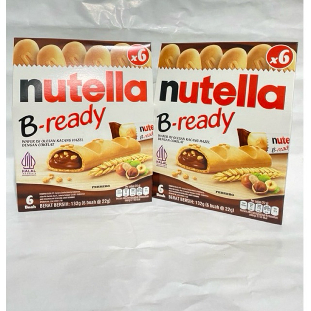 Jual Nutella B Ready / Snack Biskuit Nutella - 132G [Isi 6 Pcs ...