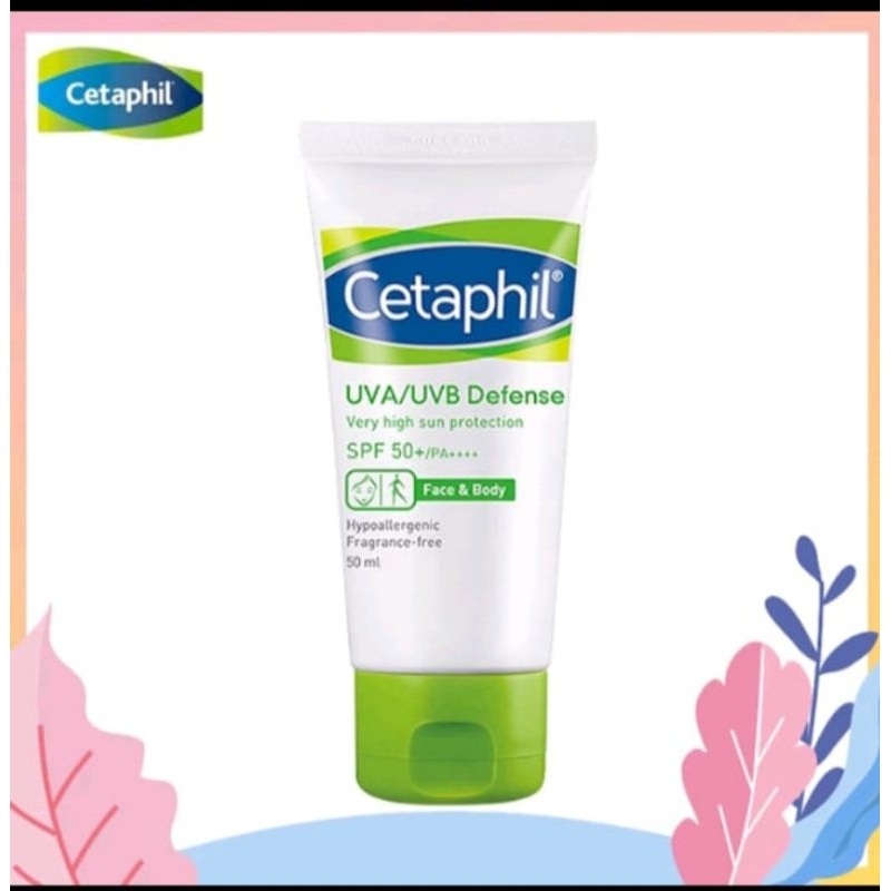 Jual Cetaphil UVA/UVB Defense Sunscreen SPF 50+ PA++++50Ml | Shopee Indonesia