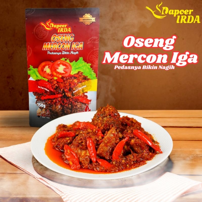 Jual Dapoer Irda Oseng Mercon Iga Sapi | Shopee Indonesia