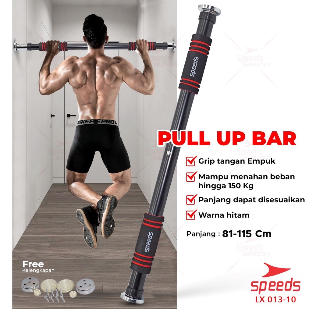 Jual SPEEDS Door Chinning Bar Pull Up Bar Tiang Pull Up Alat Fitness ...