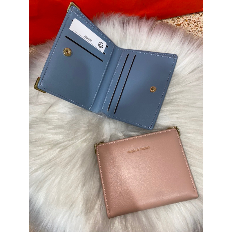 Jual Dompet miniso simple dan elegant original / Dompet lipat aesthetic ...