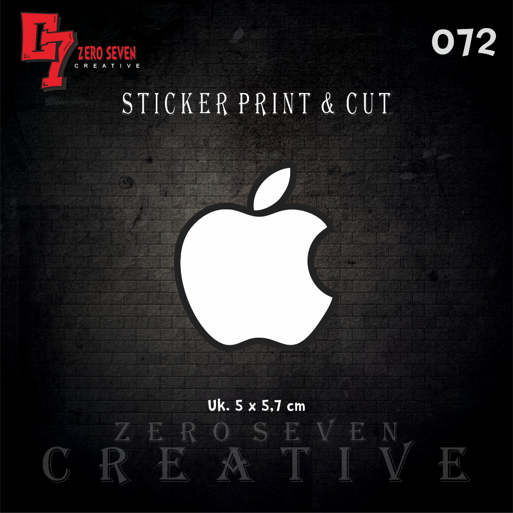 Jual STIKER LOGO APPLE / IPHONE PRINT & CUTTING | Shopee Indonesia