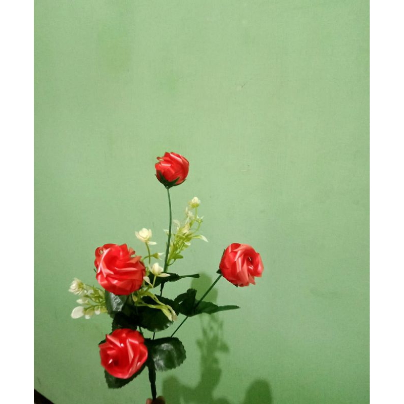 Jual bunga diy dari pita jepang plastik model 11 dengan variasi tangkai ...