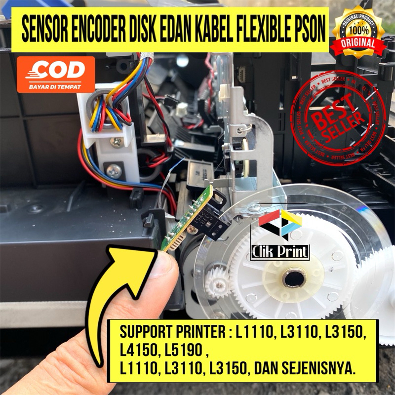 Jual Sensor Encoder Disk Epson L1110 L3110 L3150 L4150 L5190 New Ori ...
