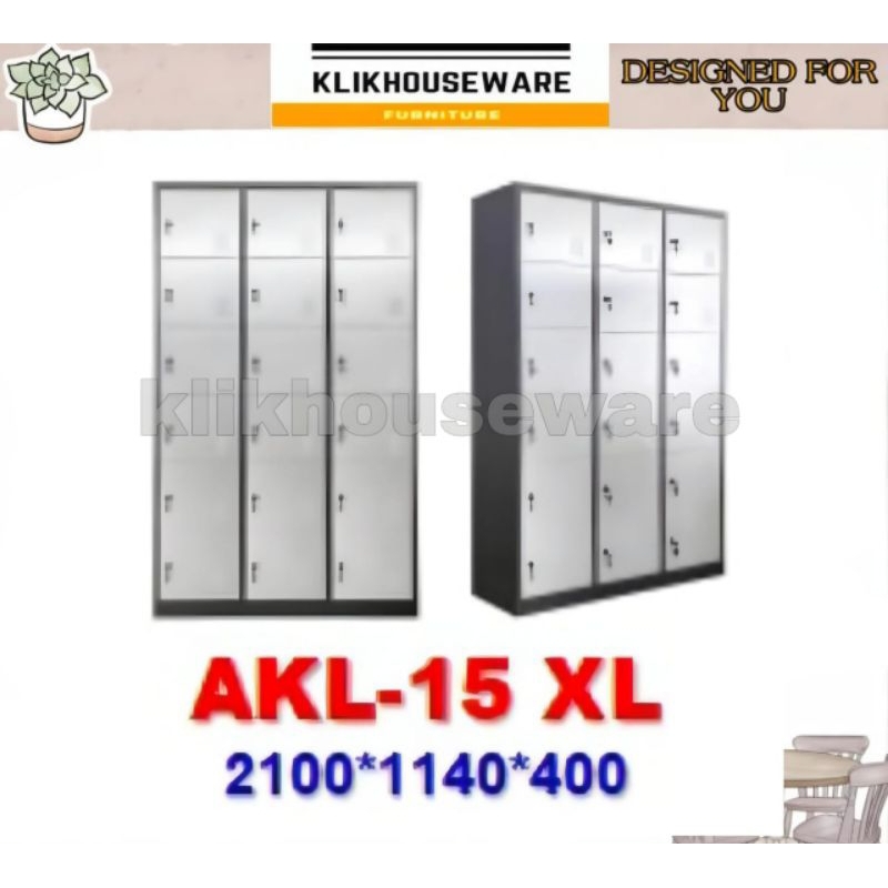 Jual Lemari Loker Besi Locker Cabinet Besi 15 Pintu Size Jumbo AKL 15 ...