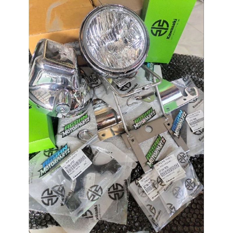 Jual Lampu bulat set dan breket speedometer ninja SS R original ...