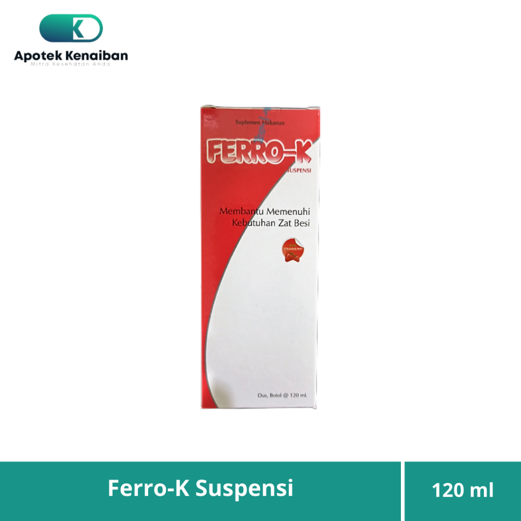 Jual FERRO-K SIRUP 120 ML / VITAMIN ZAT BESI ANAK | Shopee Indonesia