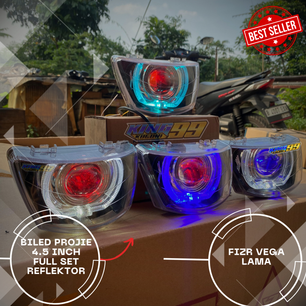 Jual LAMPU BILED FIZR VEGA LAMA 4.5 INCH FUL SET REFLEKTOR | Shopee ...
