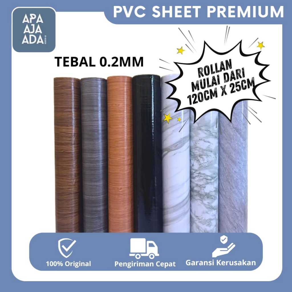 Jual PVC SHEET (Sudah ada Lem)//Deco Sheet pelapis furniture/ sticker murah pvc sheet/ motif ...