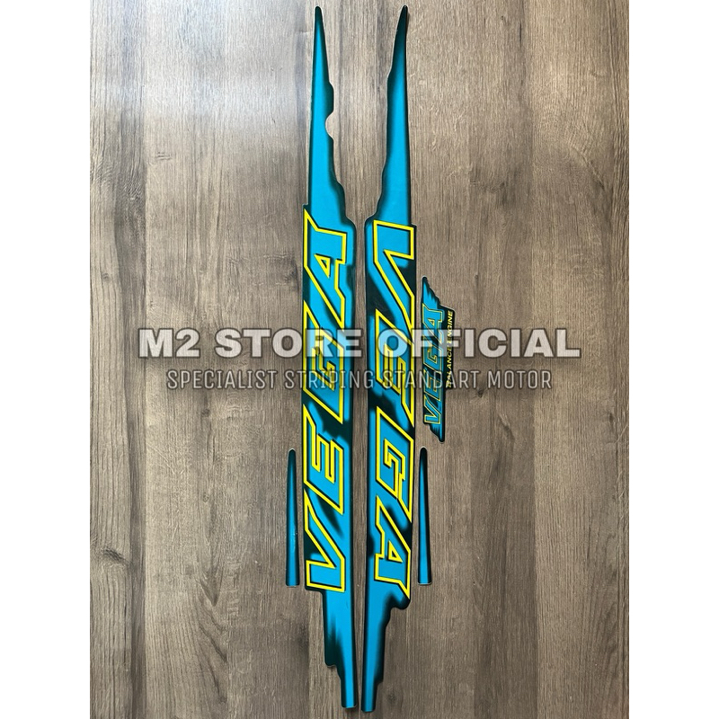 Jual striping Yamaha vega 1998 1999 hijau botol ijo botol sticker list ...