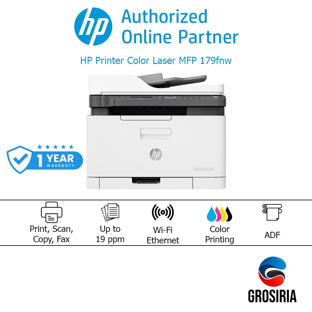 Jual HP Printer Laser Color Warna Multifungsi MFP 179FNW 179 FNW Print ...