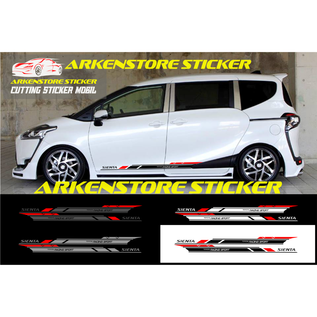 Jual Sticker toyota sienta sticker stiker mobil sienta sticker list ...