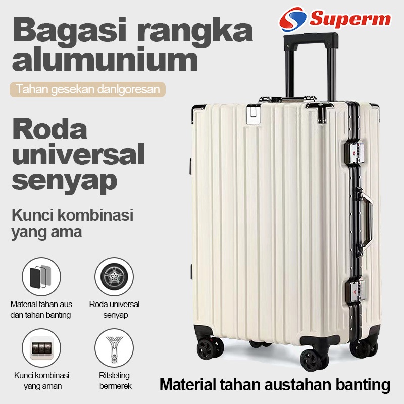 Jual koper 20 inch anti pecah/Bagasi rangka alumunium/koper 24 inch ...
