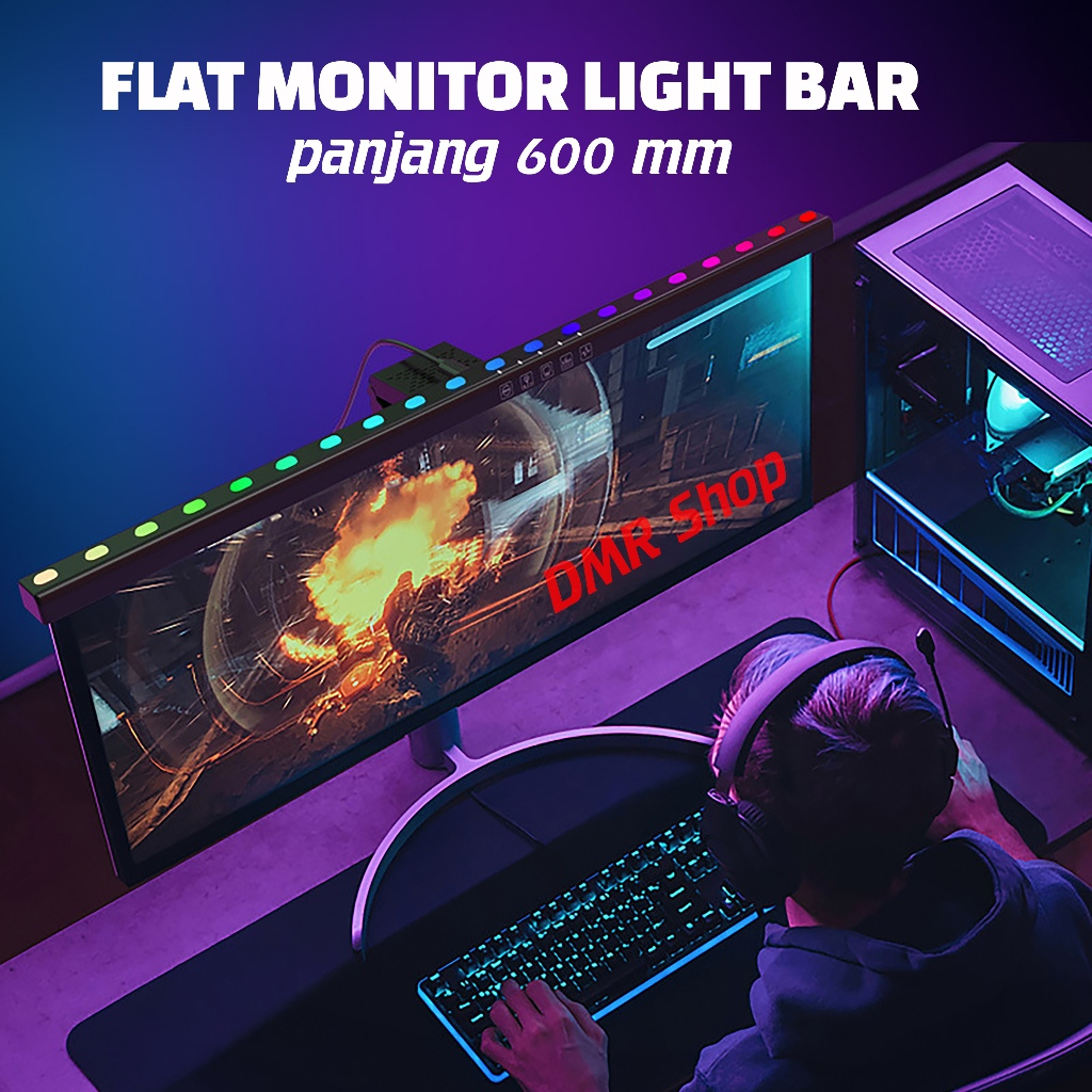 Jual Lampu Baca LED RGB E-Reading Lamp Monitor Flat Light Bar 600 mm ...