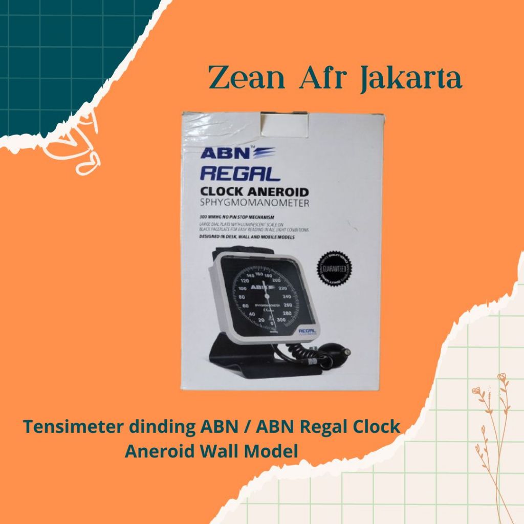 Jual Tensimeter dinding ABN / ABN Regal Clock Aneroid Wall Model ...