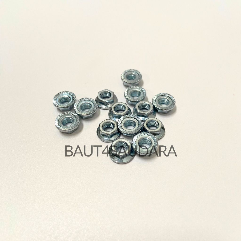 Jual Mur Flange M5 / Flange Nut M5 Putih | Shopee Indonesia