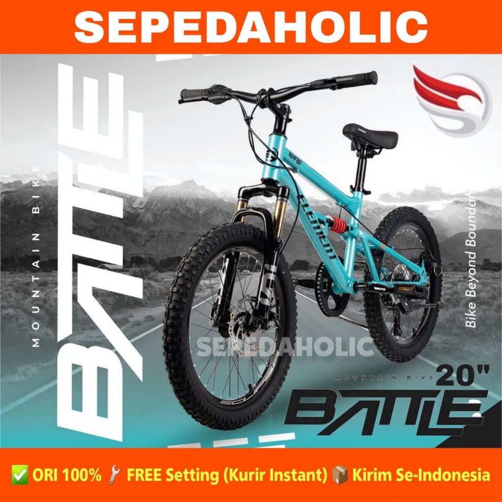 Jual Sepeda Gunung MTB ELEMENT BATTLE Ukuran 20 Inch Remaja Usia 8-11 Tahun | Shopee Indonesia