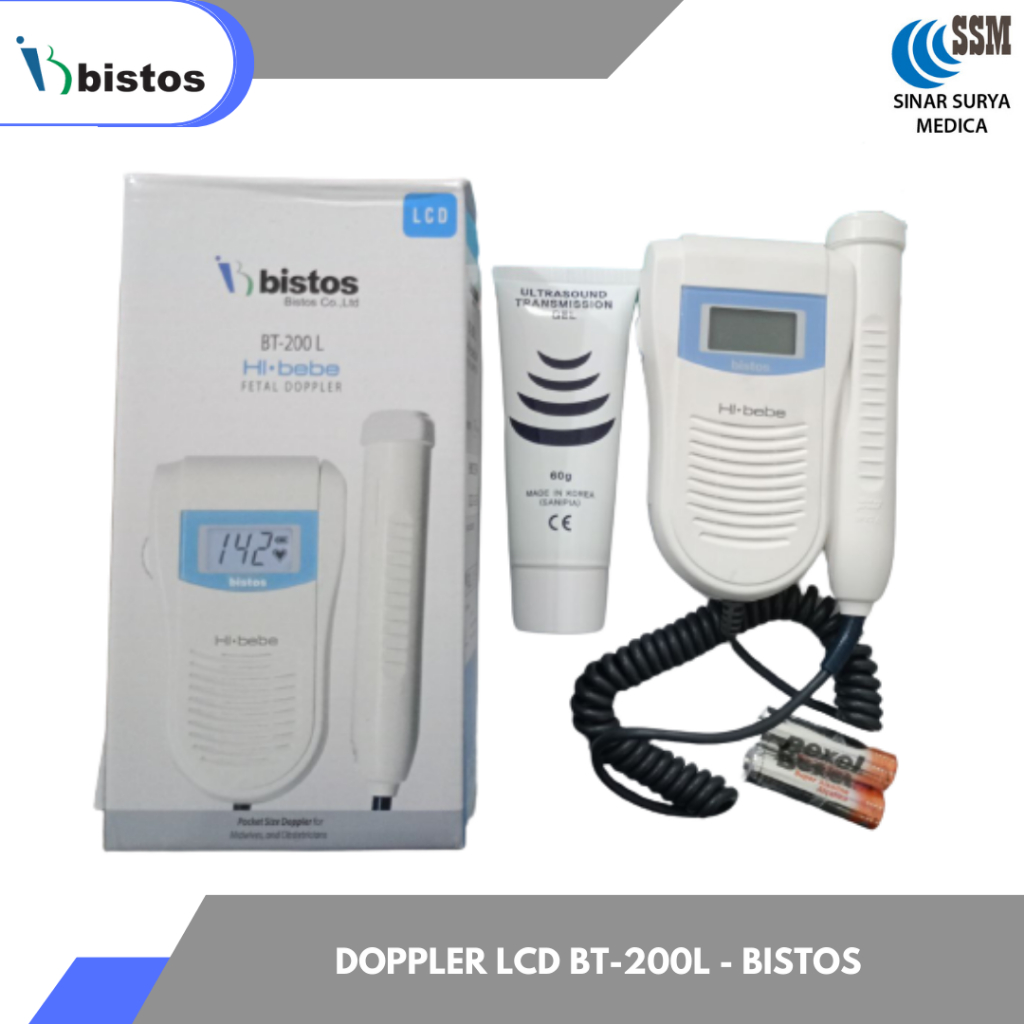 Jual Fetal Doppler Bistos Hi Bebe BT 200 LCD / Alat pendeteksi detak jantung | Shopee Indonesia