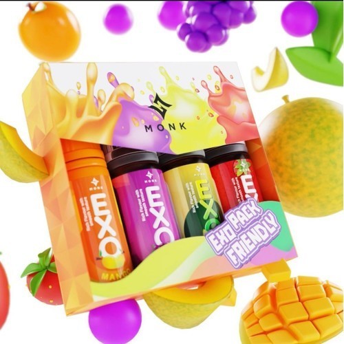 Jual EXO PACK FRIENDLY 4 IN 1 BY MONK 3MG 15ML X 4PCS LIQUID | Shopee ...