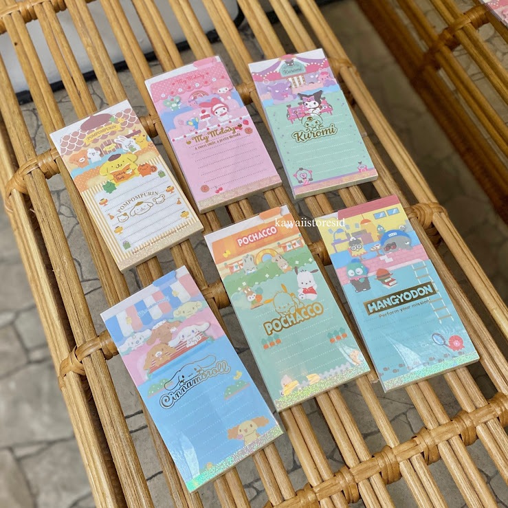 Jual Sticky Notes Post It Letter Set Karakter Kartun Sanrio Motif ...