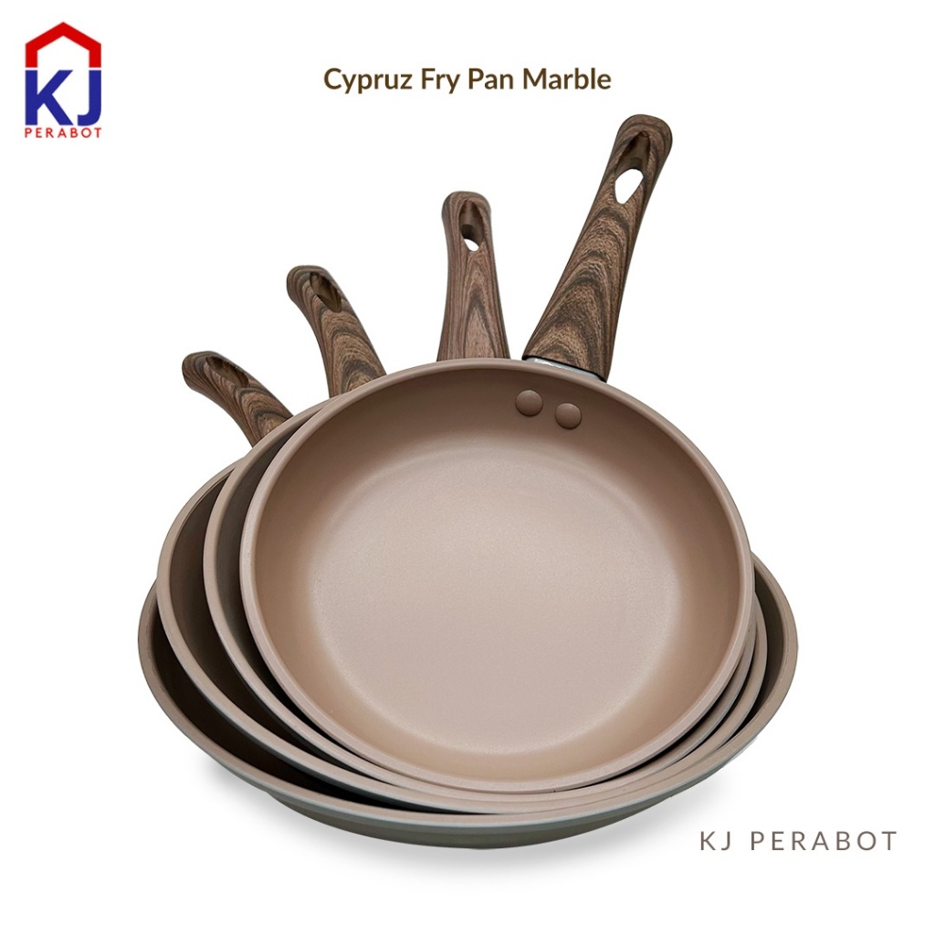 Jual KJ Perabot - Cypruz Fry Pan Marble | Shopee Indonesia