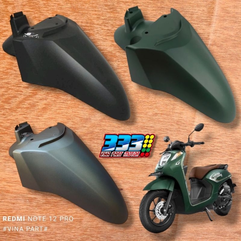 Jual spakbor depan genio K0j merah putih hitam coklat doff hitam doff ...